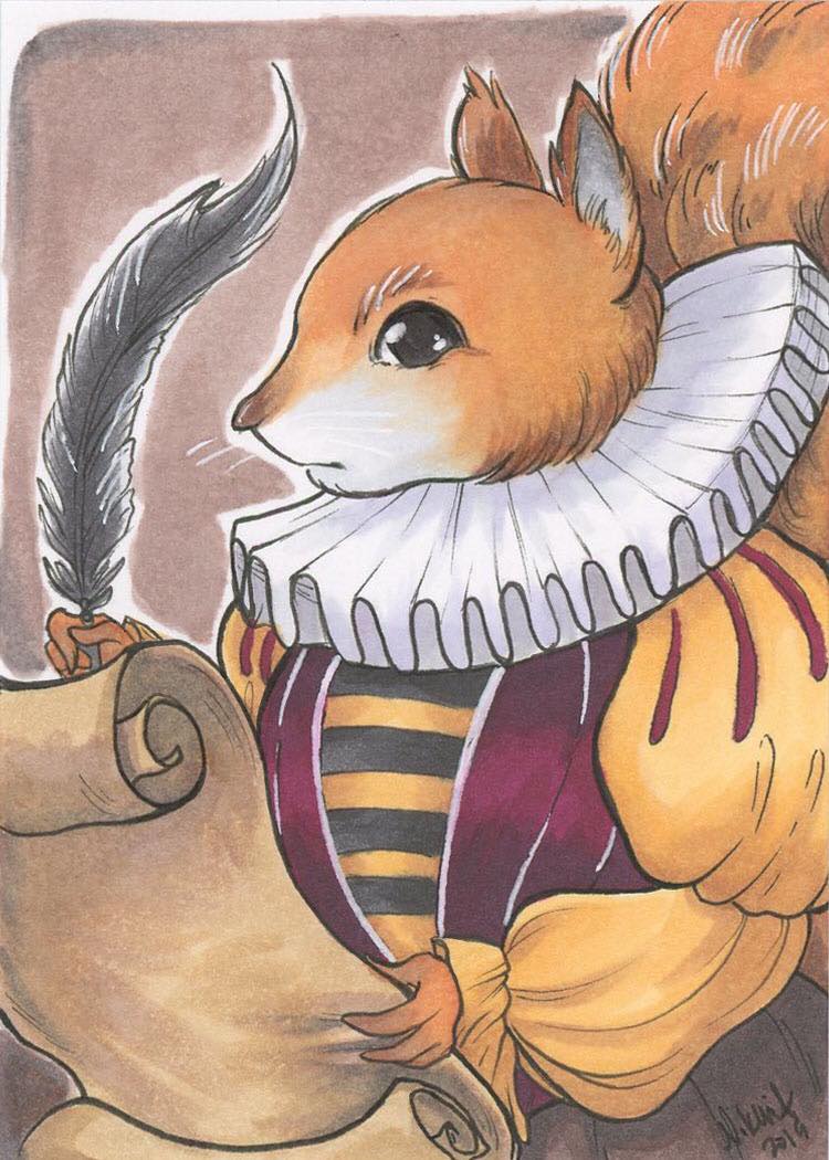 Contact – Squirrel Bard stories by Zazzu